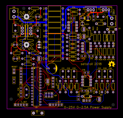 Lab_Bench_PSU_revB - EasyEDA open source hardware lab