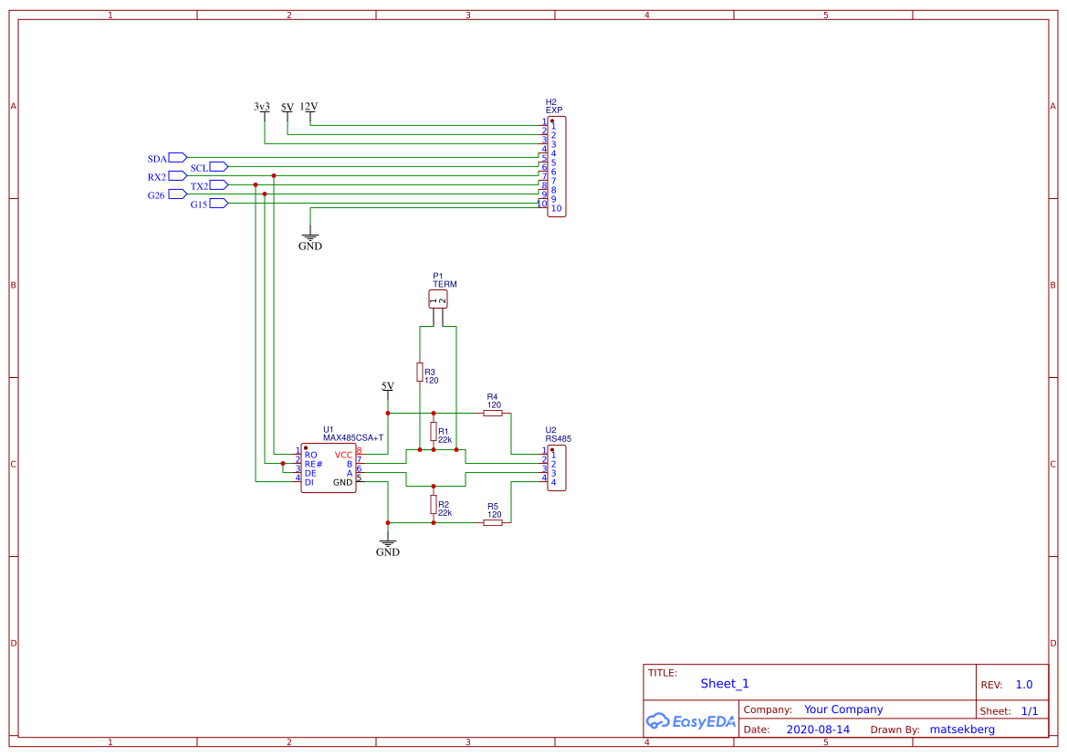 CANMOD EXP RS485 - Platform for creating and sharing projects - OSHWLab