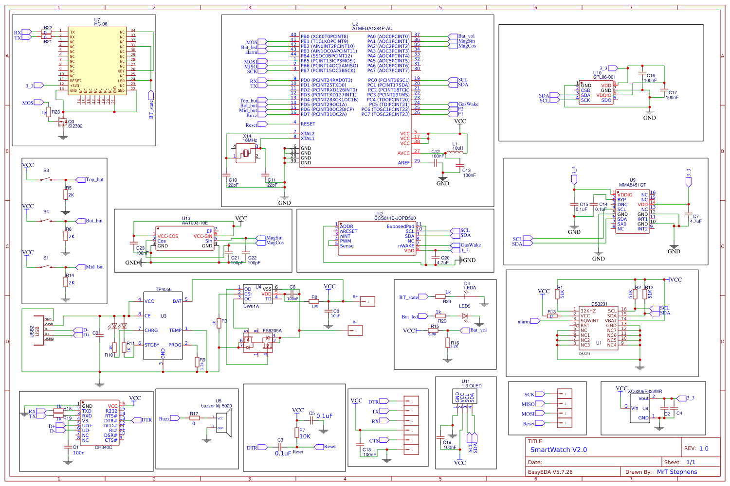 Smartwatch_V2 - EasyEDA open source hardware lab