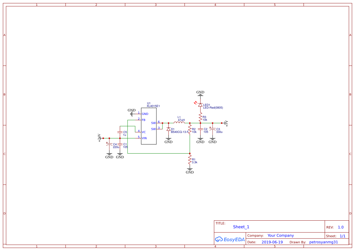 XL4015 dc-dc - OSHWLab
