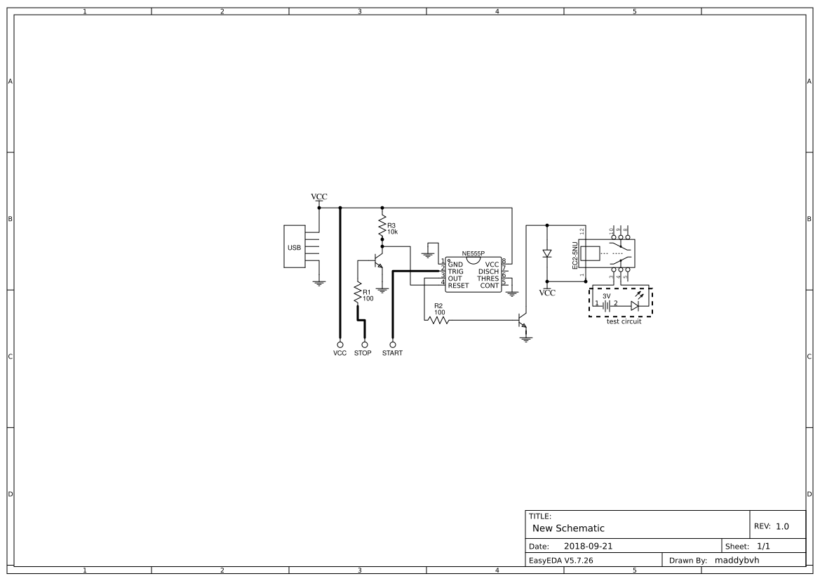 EWH Pump Control Relay Lab - EasyEDA open source hardware lab