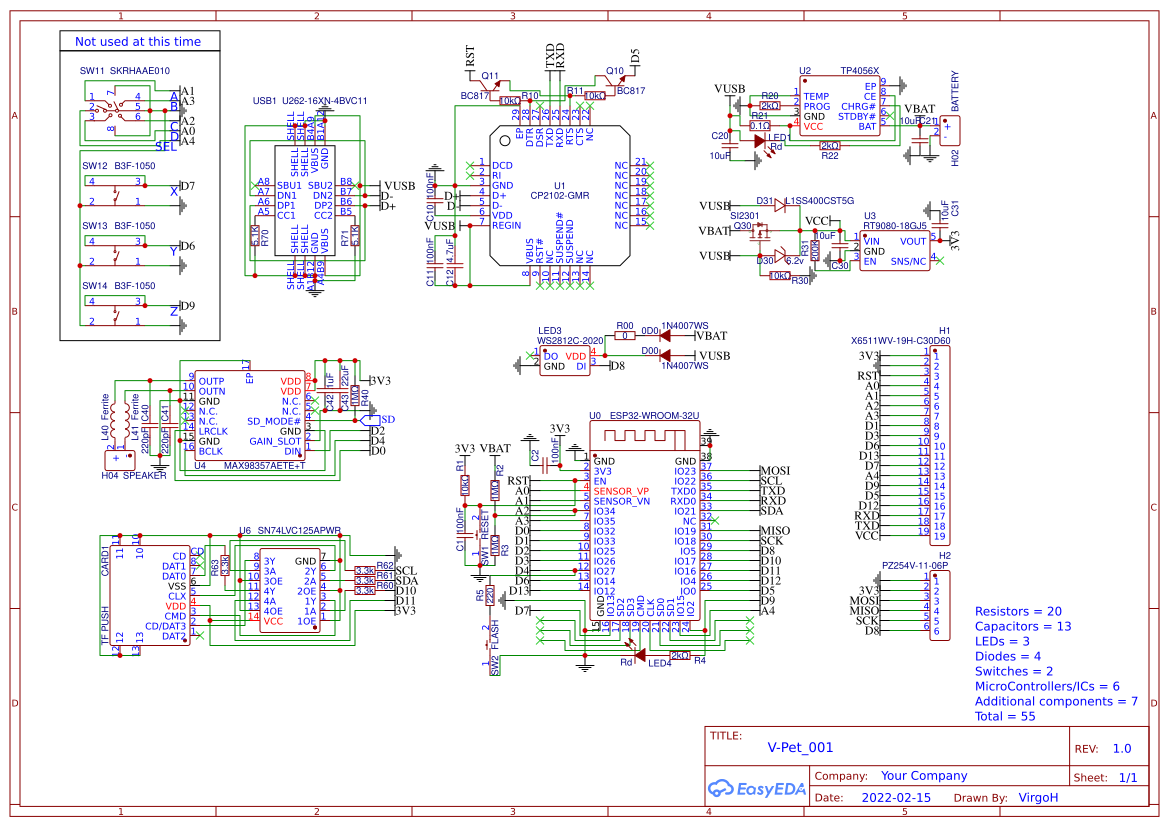 ESP32_V-Pet_Rev2.0 - OSHWLab