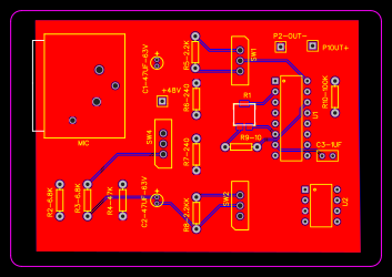 mic pre amp INA103 - EasyEDA open source hardware lab