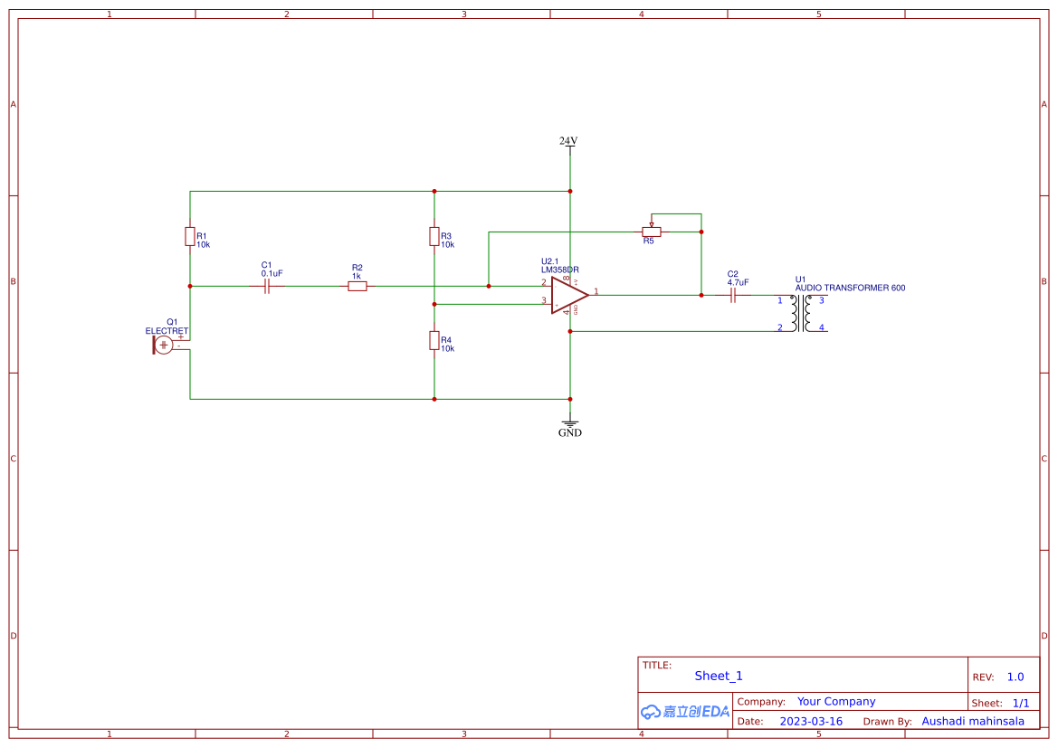 Mic pre amp - Platform for creating and sharing projects - OSHWLab