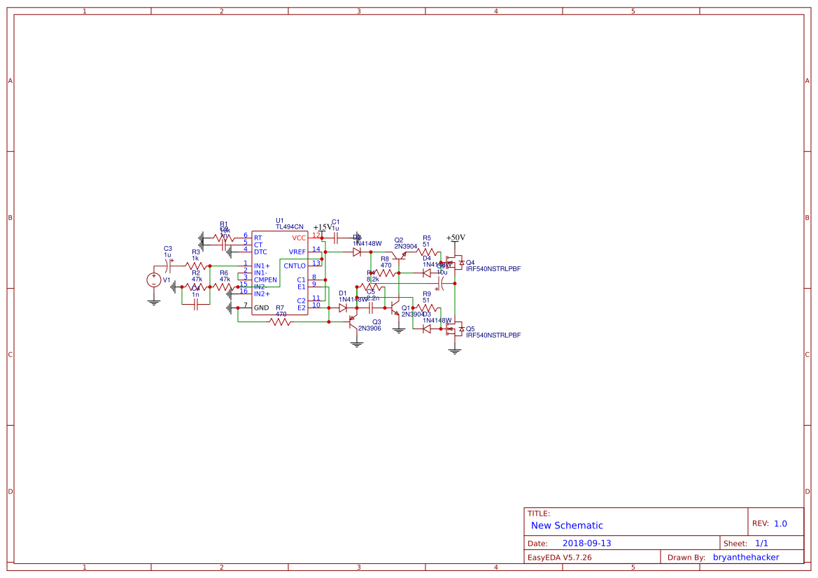 TL494 Class D amp - OSHWLab