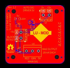 LU-MOD track circuit block auto signal driver 5v - OSHWLab