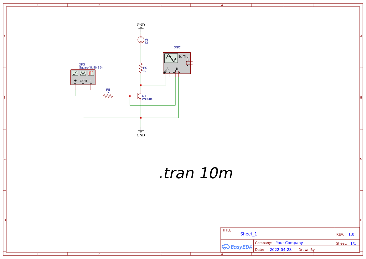 Transistor_NPN_chave-Gerador_de_Sinais - EasyEDA open source hardware lab