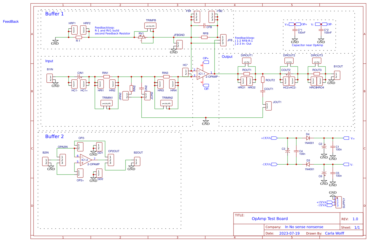 OpAmp Noninverting Testboard - OSHWLab