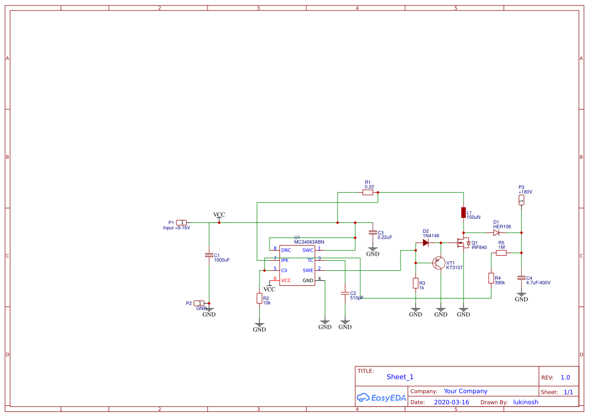 12v-180v mc34063 - OSHWLab