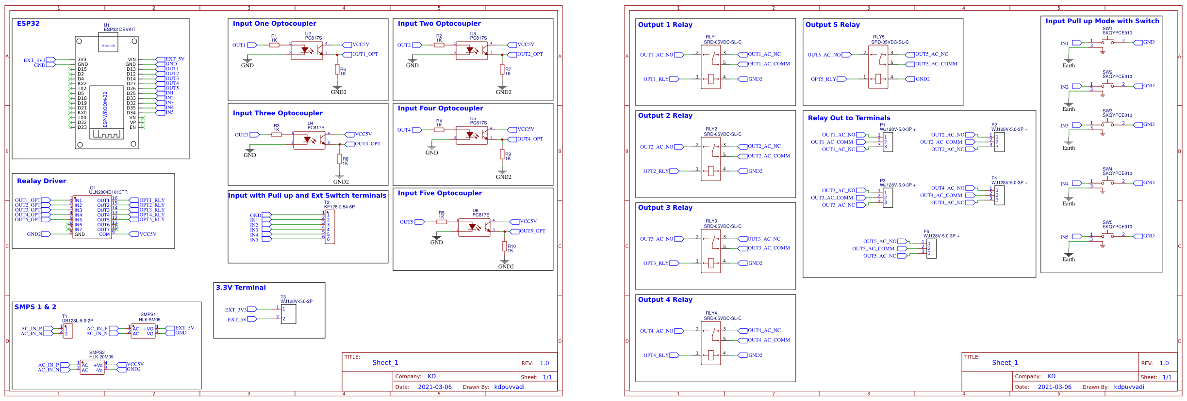 Smart Switch With ESP32 - OSHWLab