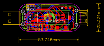 USB Volt and Ammeter with "91Oled - EasyEDA open source hardware lab