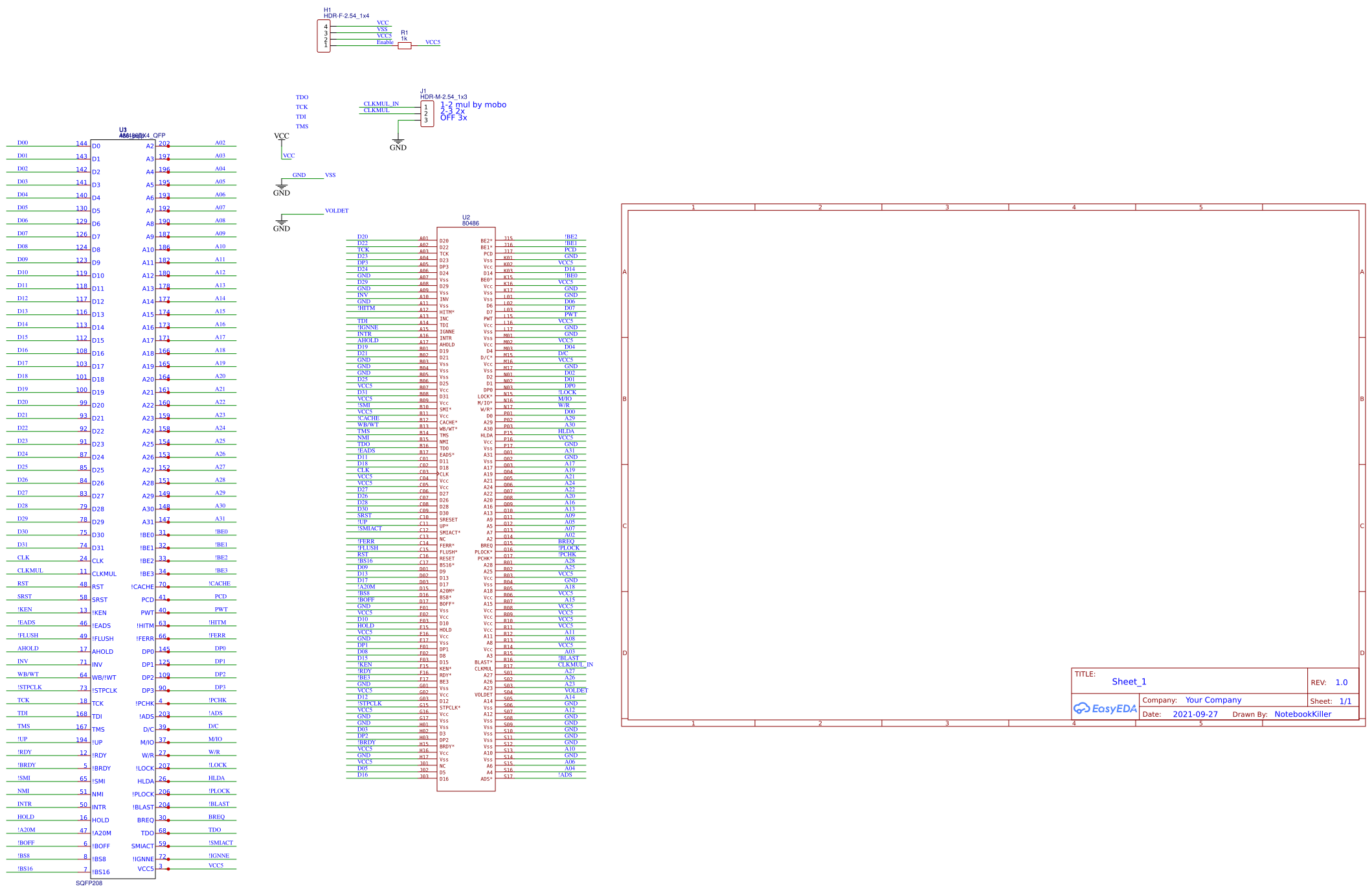 486 converter - EasyEDA open source hardware lab