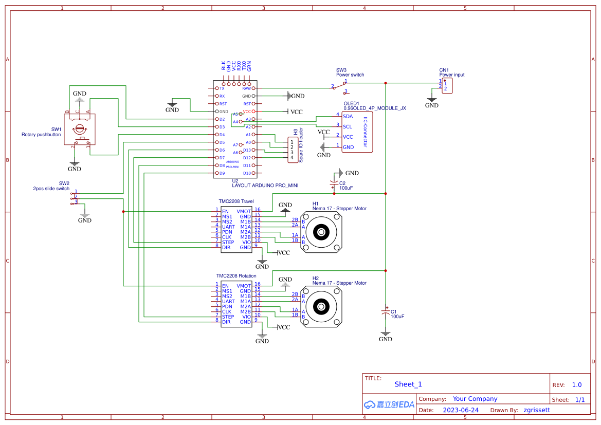 2-axis stepper motor controller - OSHWLab