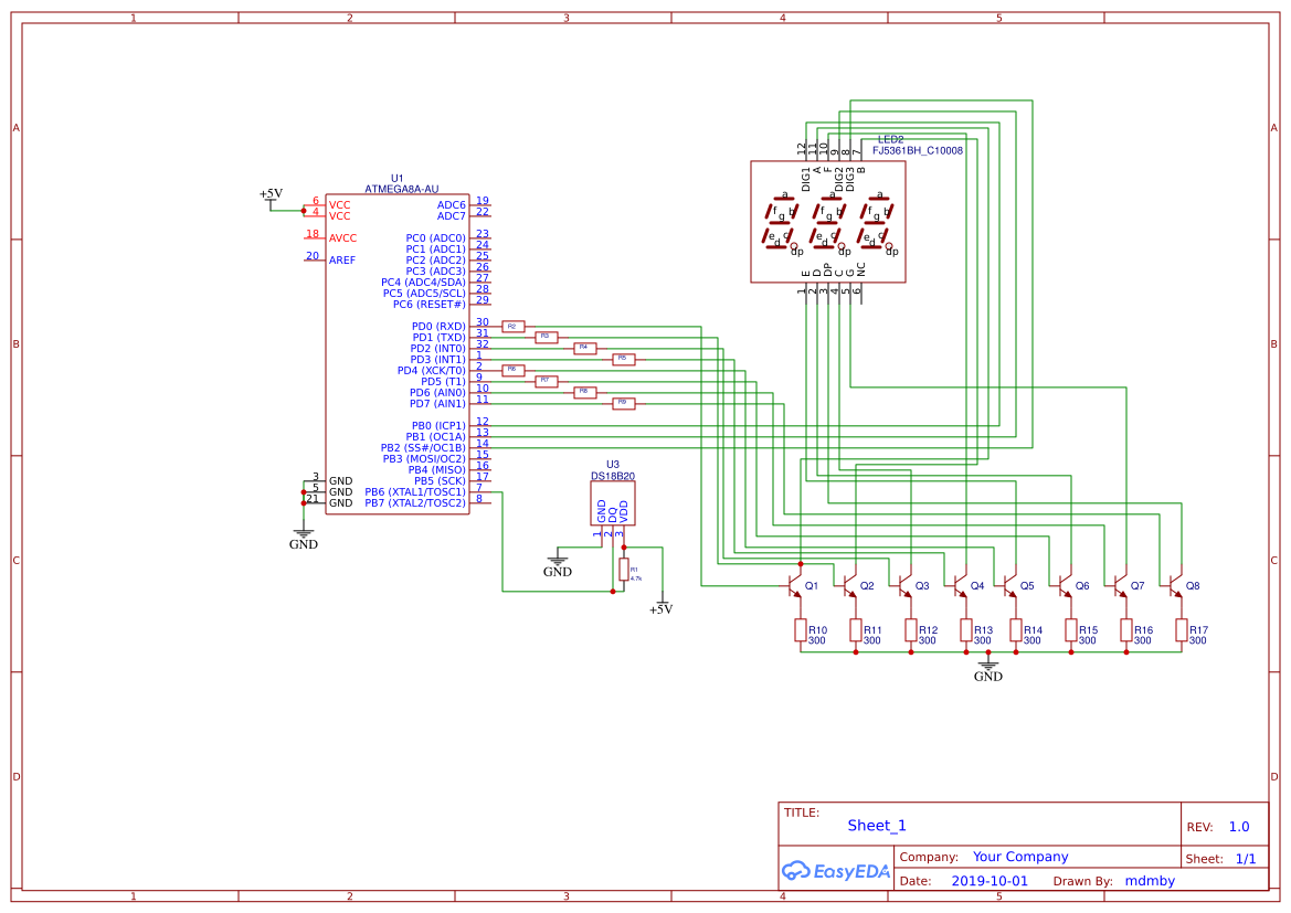 Termometr_on_Atmega8 - OSHWLab