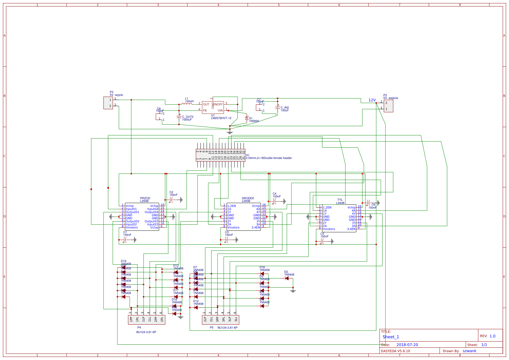 Robot Adriana - EasyEDA open source hardware lab