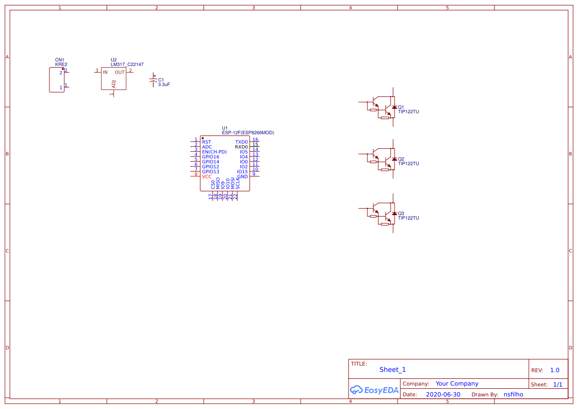 LedStrip Simple Implementation - Platform for creating and sharing projects - OSHWLab