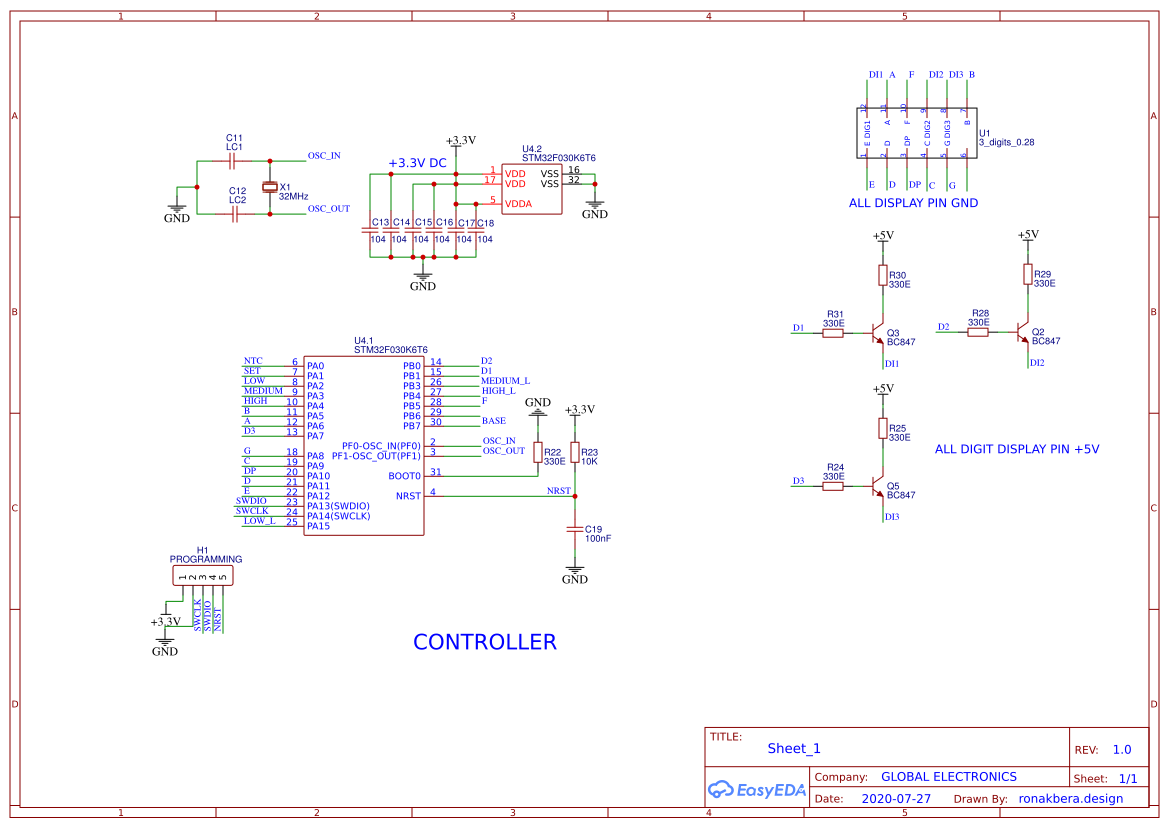 TEMPERATURE CONTROLLER - OSHWLab