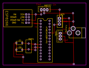 Temperature Monitor using Wi-Fi ESP8266 - OSHWLab