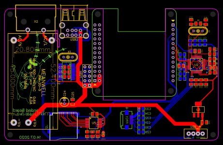 Extended Board for Pi - EasyEDA open source hardware lab