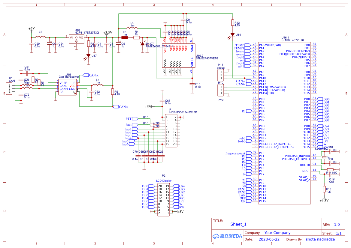 LDMOS amplifier control module stm32f407 - EasyEDA open source hardware lab