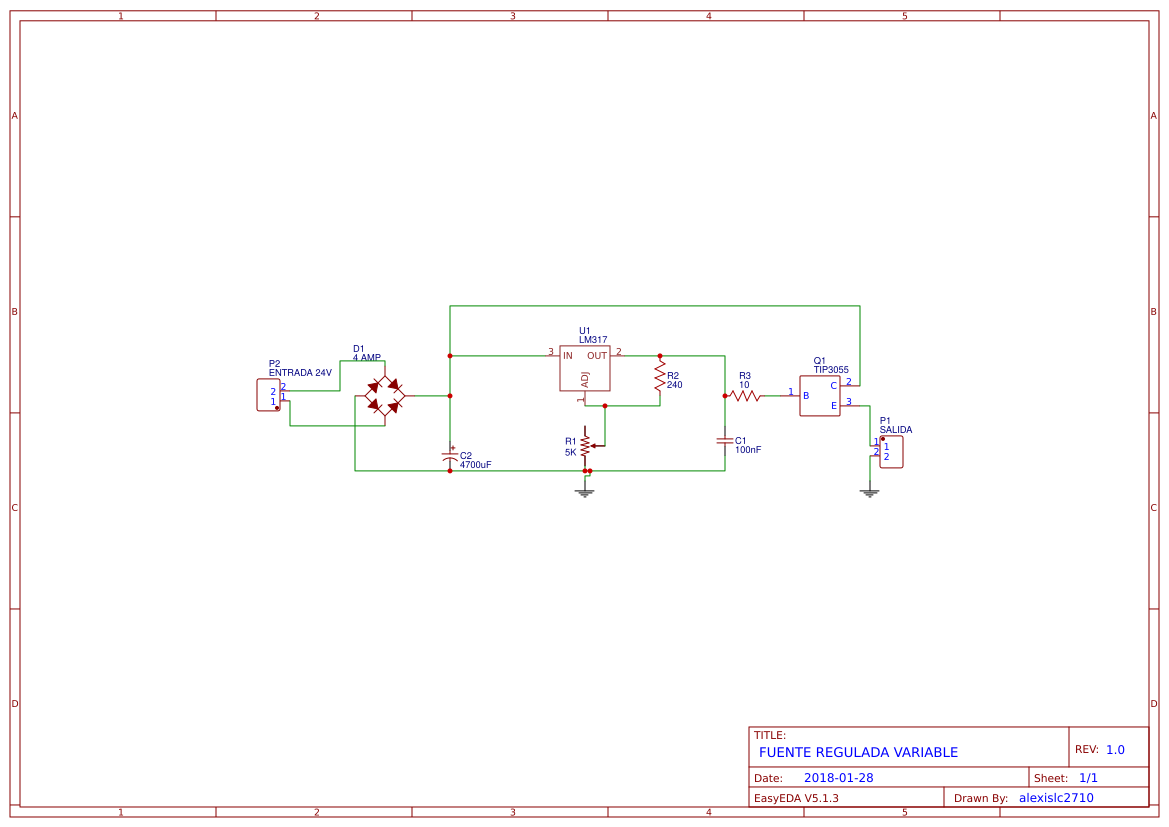 FUENTE REGULADA VARIABLE - OSHWLab