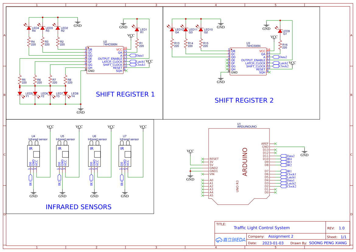 Traffic Light Control - EasyEDA open source hardware lab