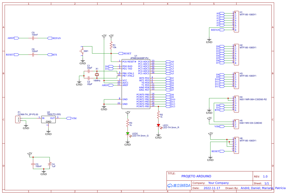 Projeto Arduino - EasyEDA open source hardware lab