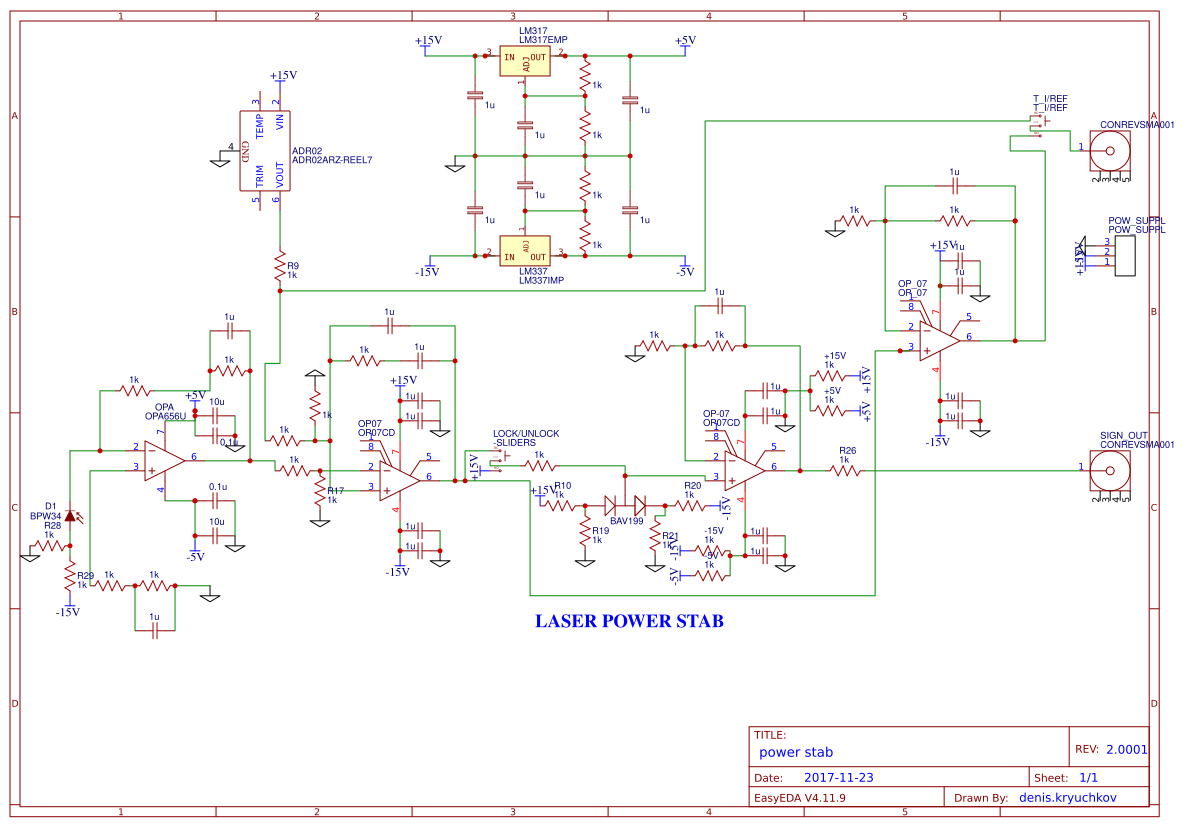 Laser power stab - OSHWLab