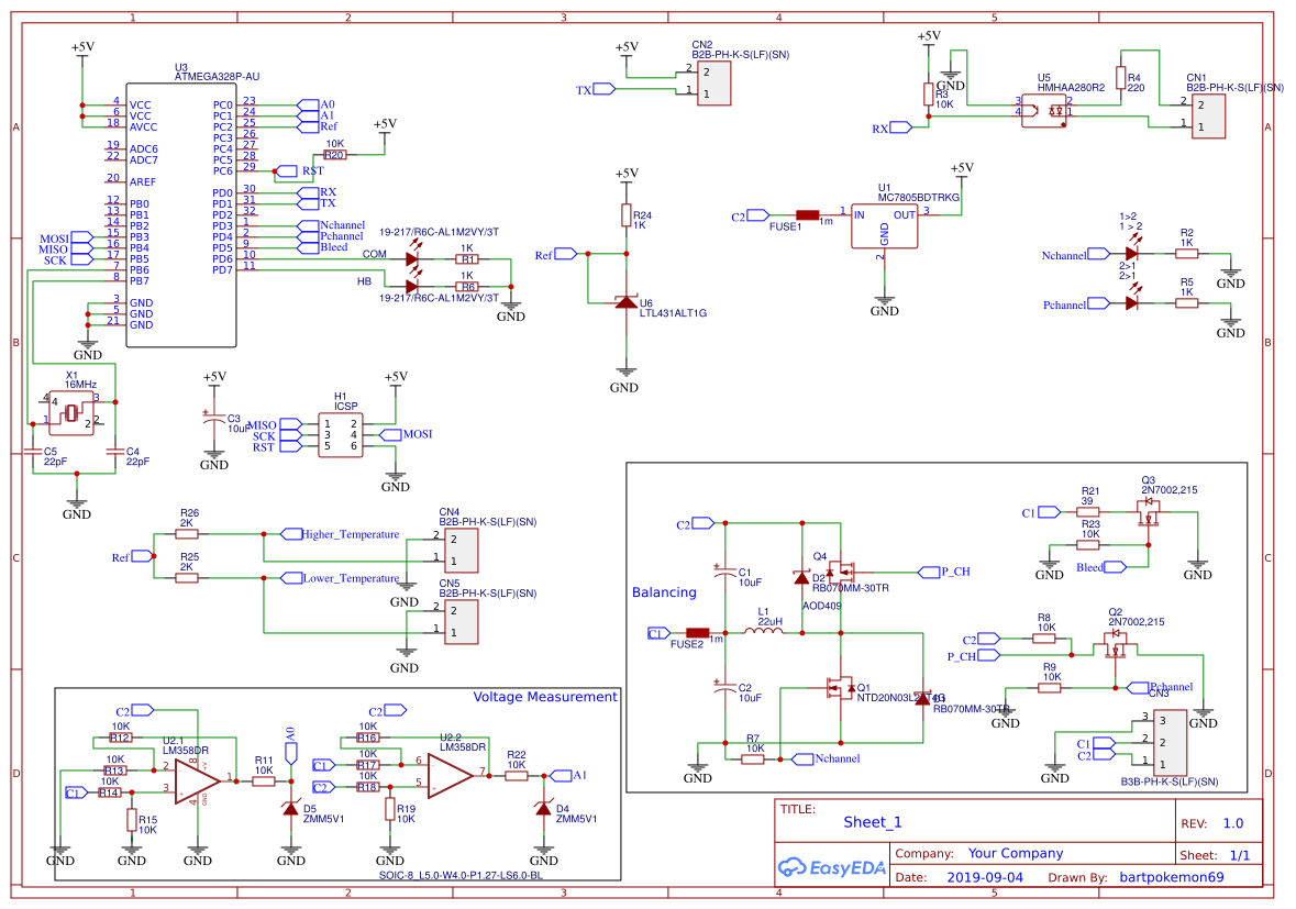 BalanceMon-Daisychain SMD - EasyEDA open source hardware lab