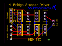 H-bridge stepper drive - EasyEDA open source hardware lab