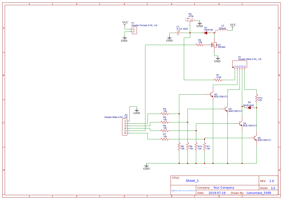 Decatron OG4 controller - EasyEDA open source hardware lab