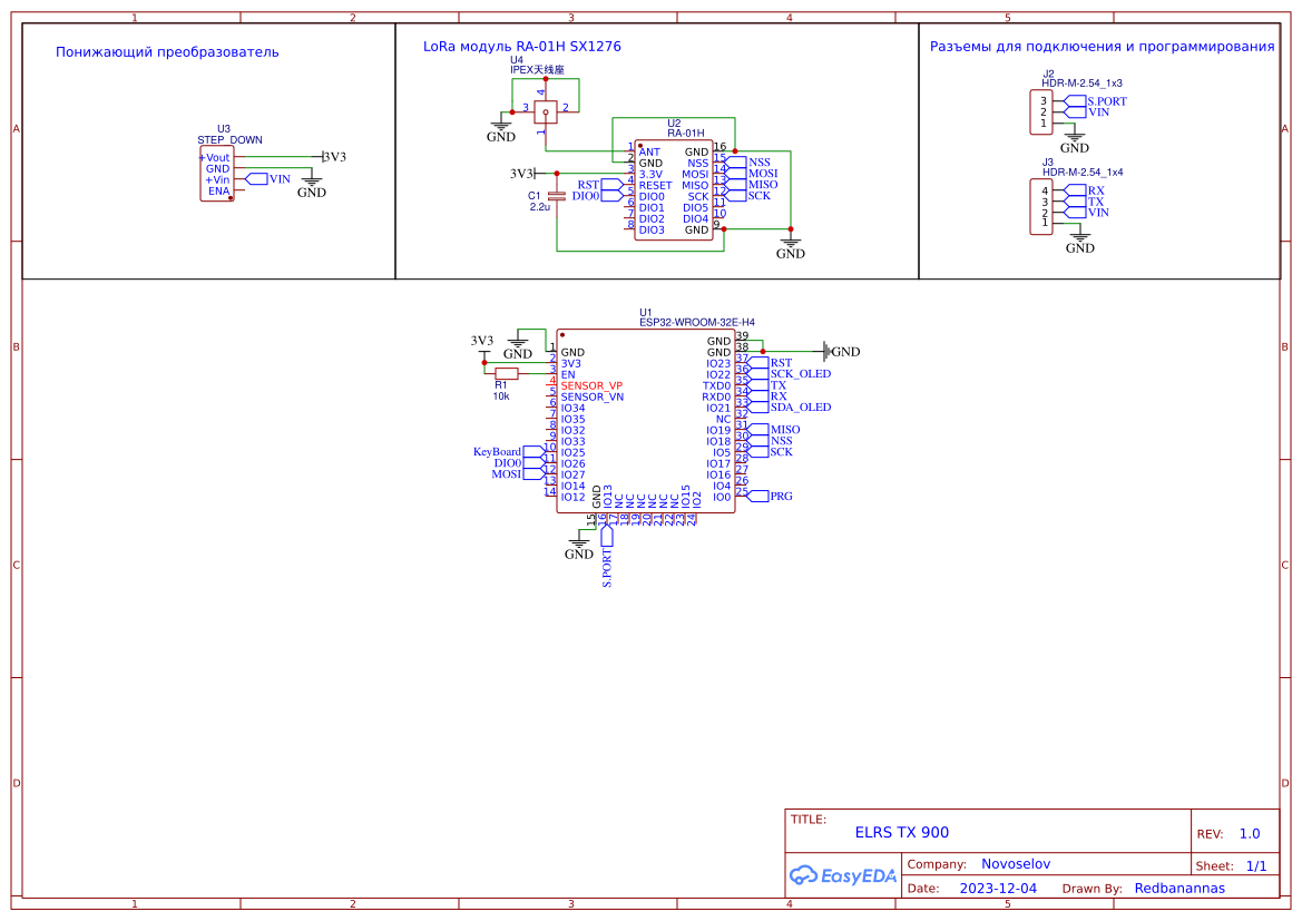 ELRS TX 900MHz 50mW - OSHWLab