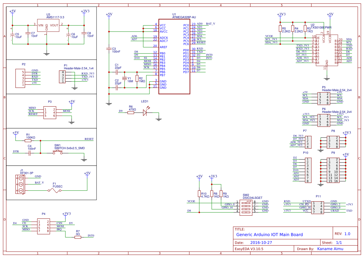 AIoT1.0 Generic IoT Board - OSHWLab