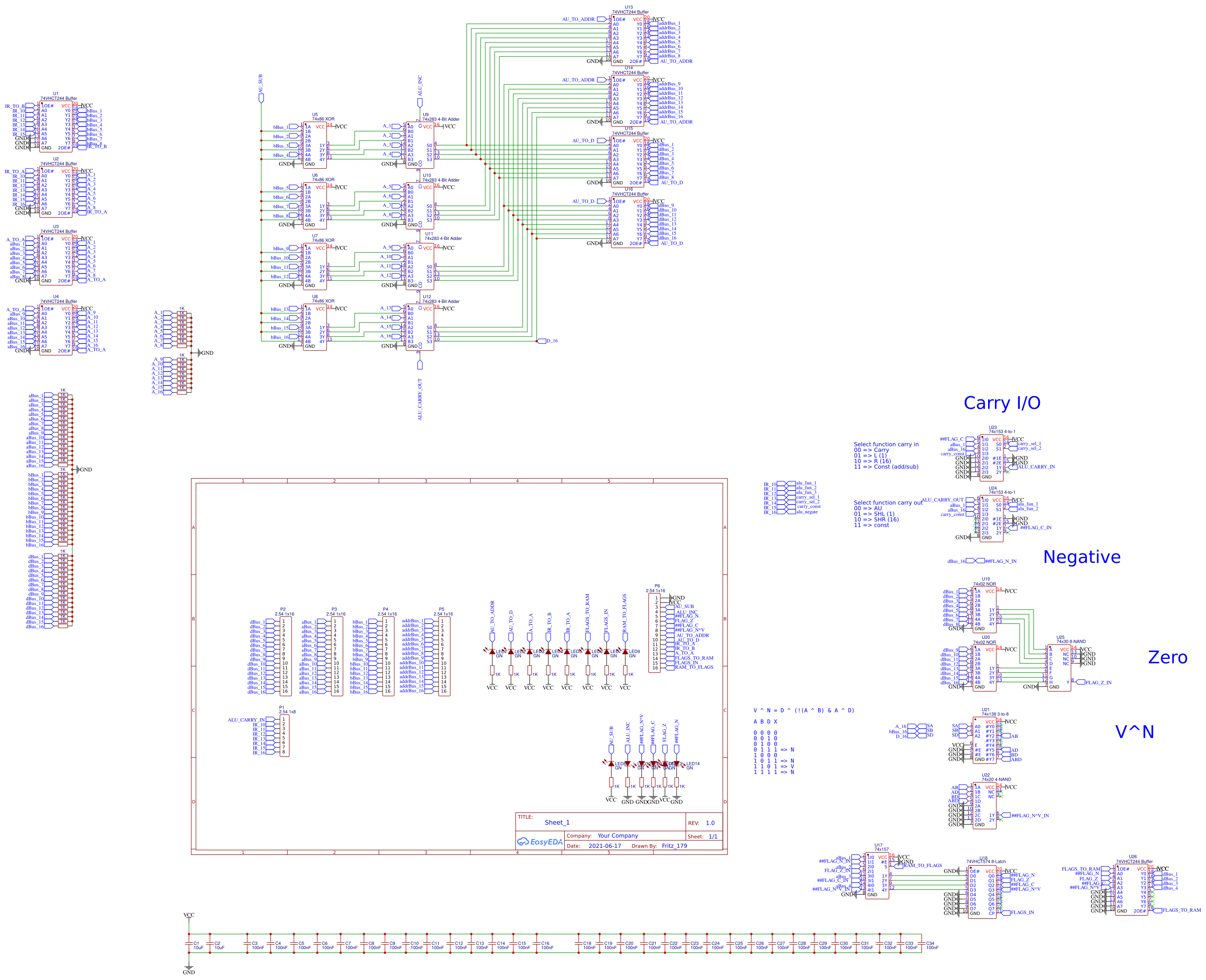 Homemade CPU AU - EasyEDA open source hardware lab