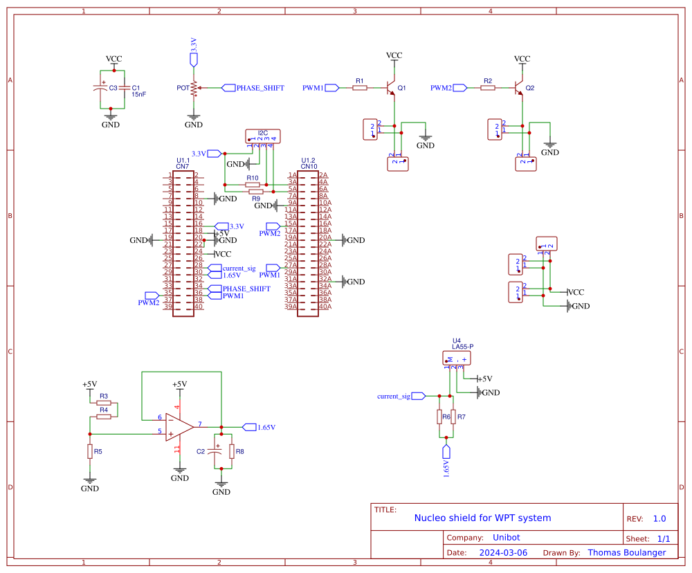 Shield WPT nucleo G474RE - OSHWLab