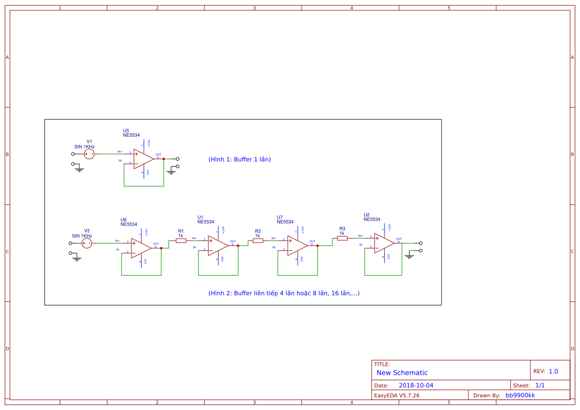 multi opamp buffer - EasyEDA open source hardware lab