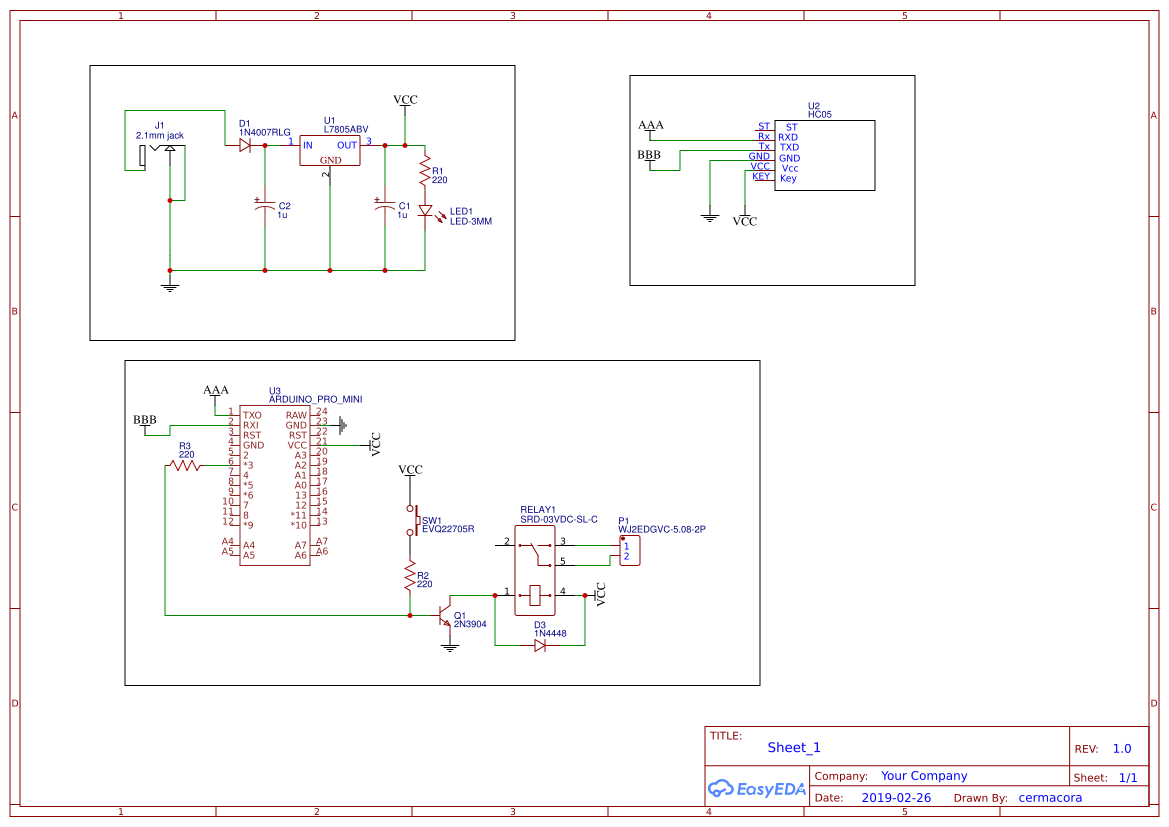 Conector Bluetooth - EasyEDA open source hardware lab