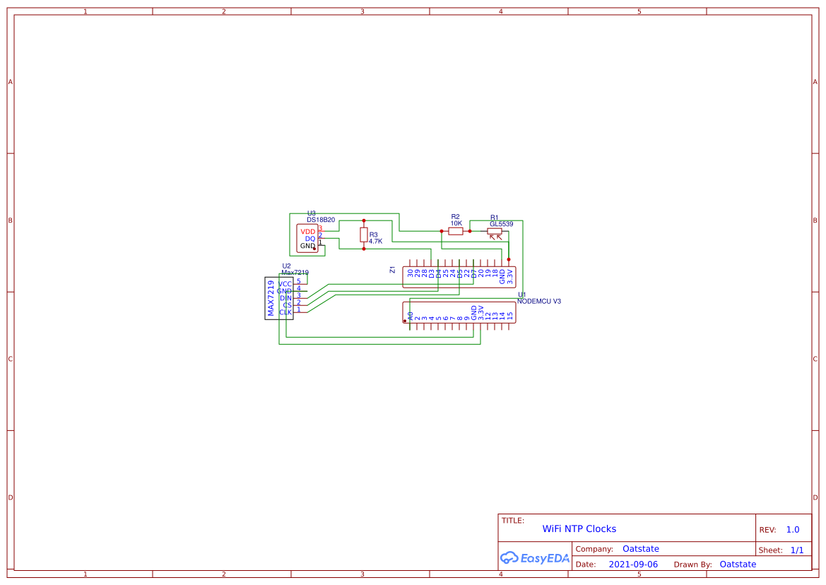 PCB for SuperY WiFi Clock - OSHWLab