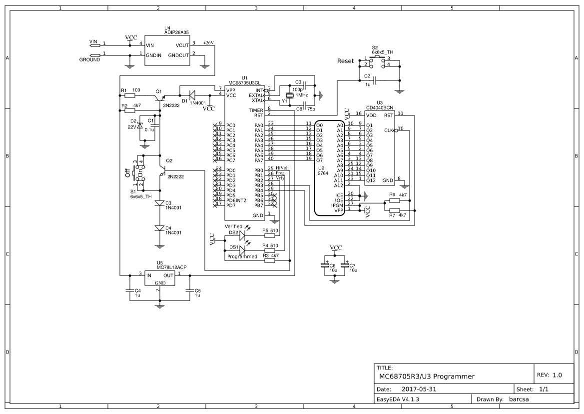 Motorola 68705 programmer - Platform for creating and sharing projects ...