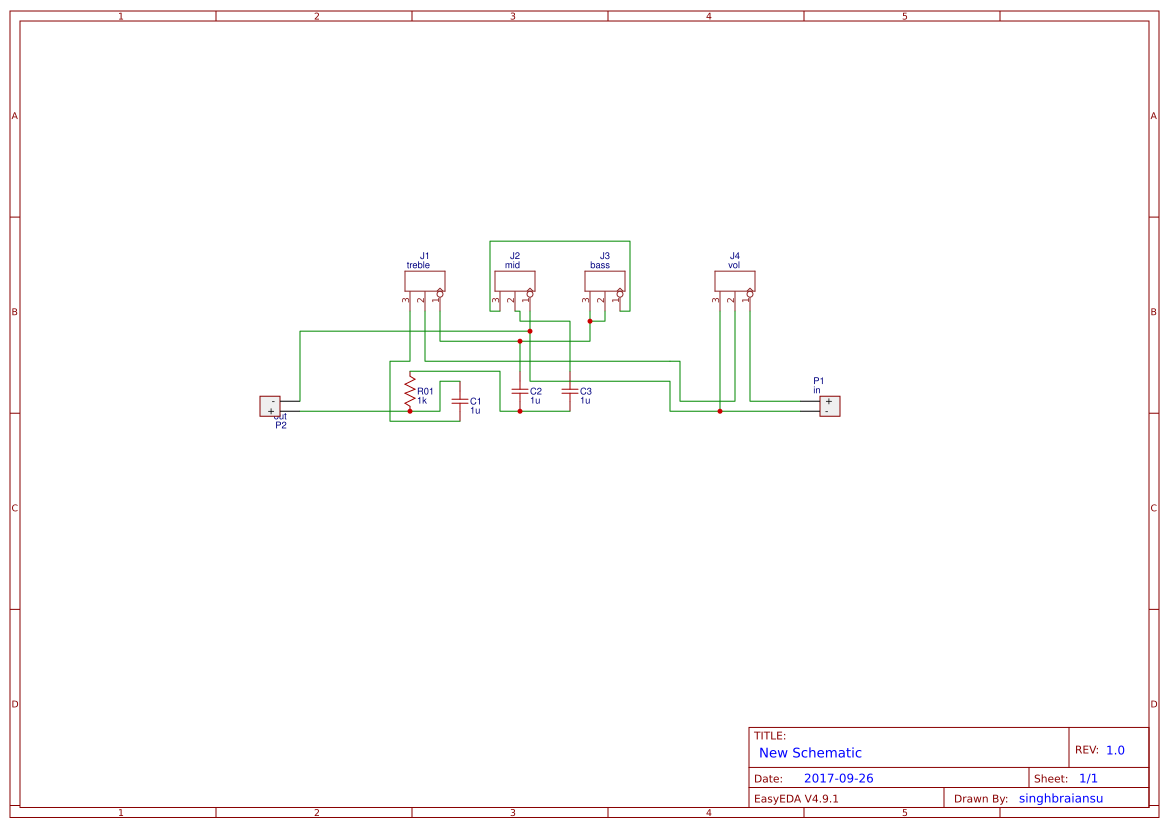 3 Band Passive EQ - OSHWLab