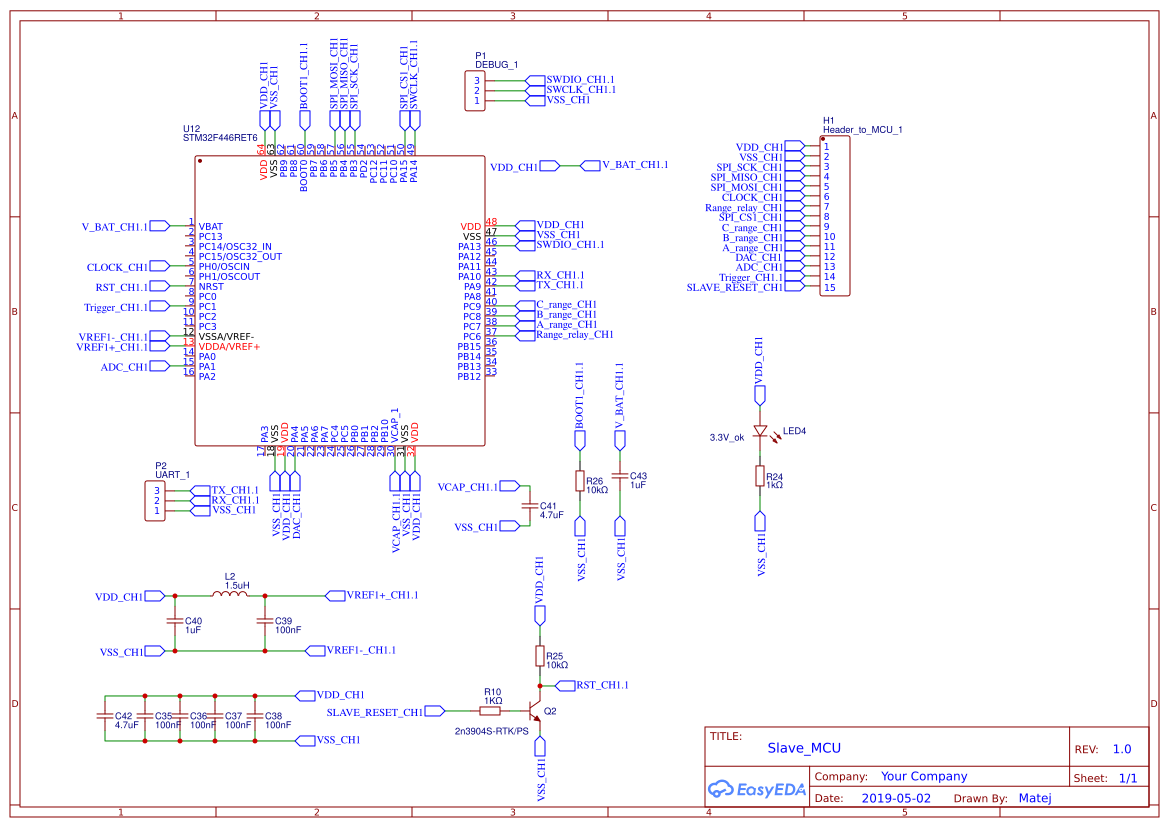 Slave_MCU_pcb STM32F446RET - EasyEDA open source hardware lab