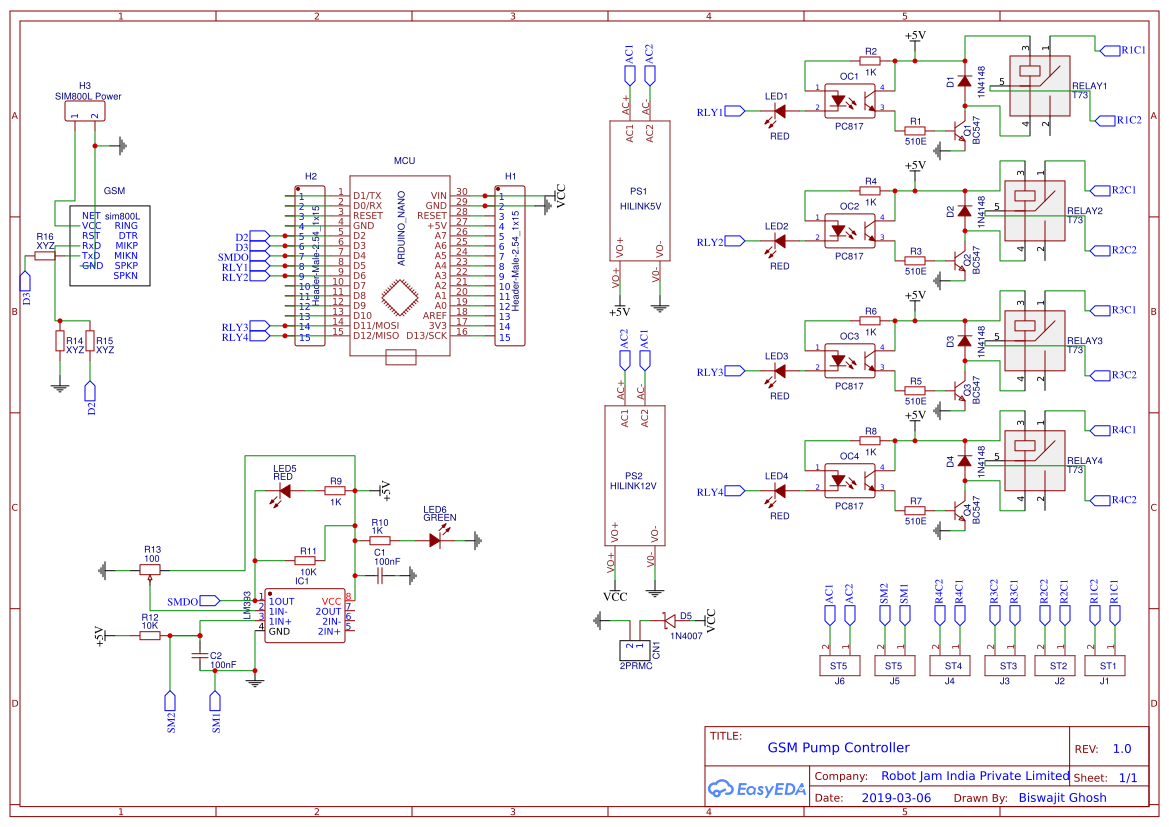GSM Pump Controller - OSHWLab