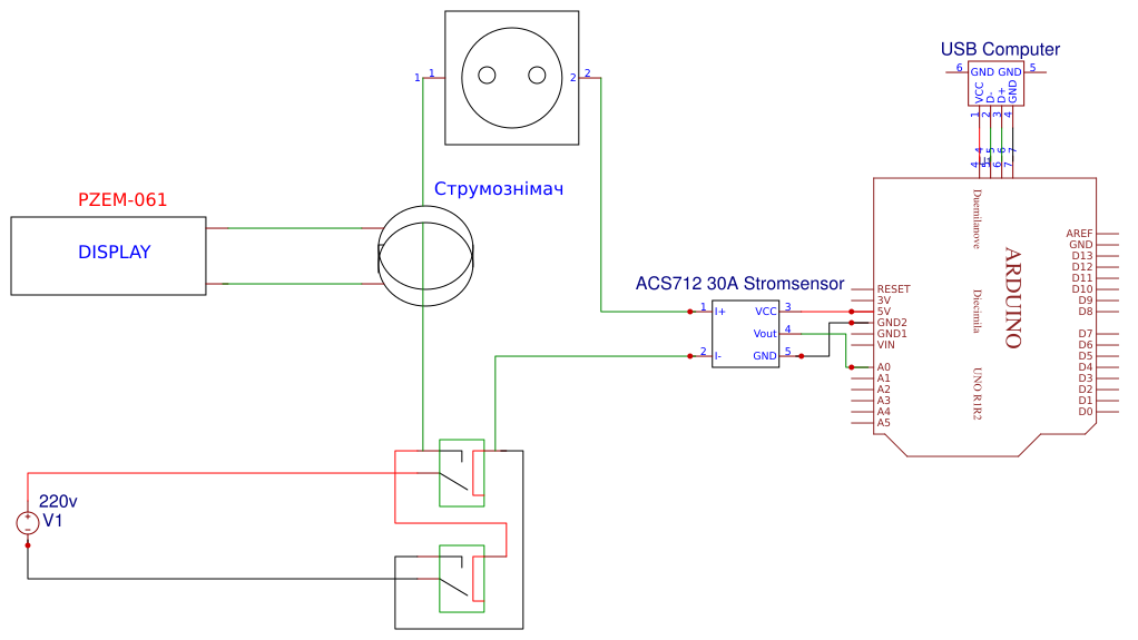 Розетка - (ACS712 30A Stromsensor) - Platform for creating and sharing ...