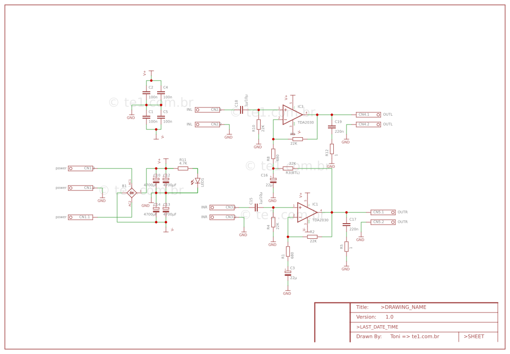 TDA2030 Lm1875 power amplifier - OSHWLab