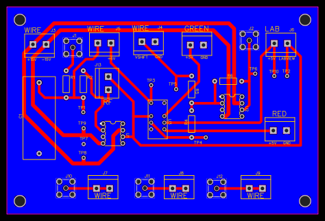 Electron Diamond Gun Phase PCB - OSHWLab