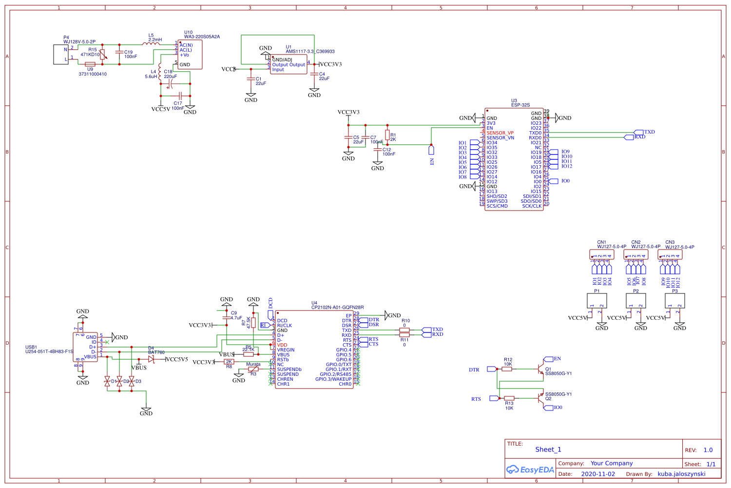 Blinds schematic - OSHWLab