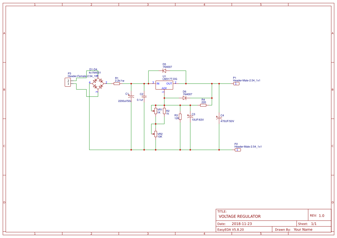 VOLTAGE REGULATOR(1-20V) - EasyEDA open source hardware lab
