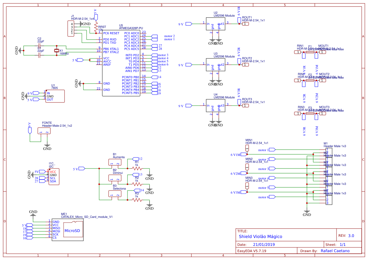 Placa violão 2 - EasyEDA open source hardware lab