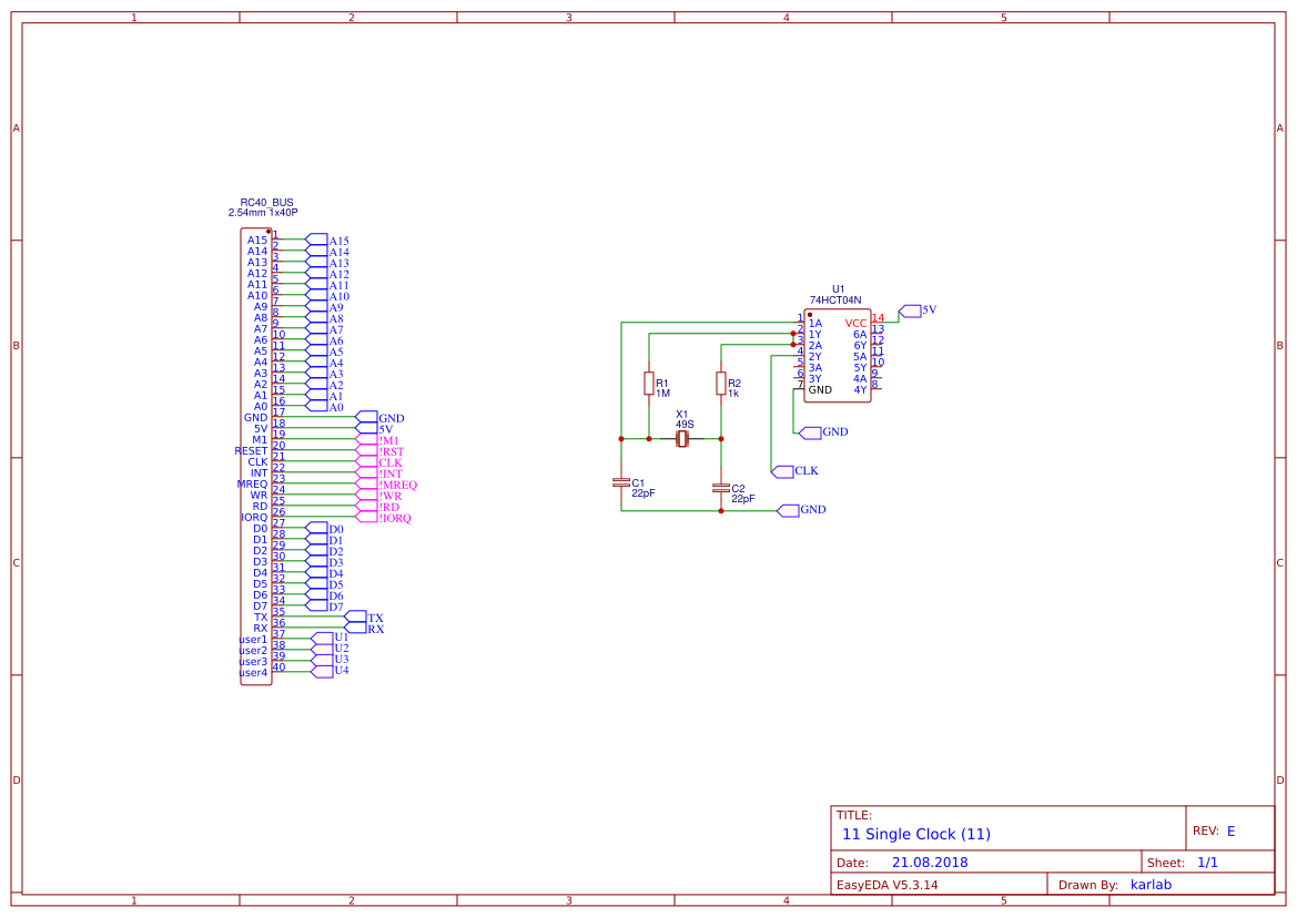 11_Single_Clock_module - EasyEDA open source hardware lab