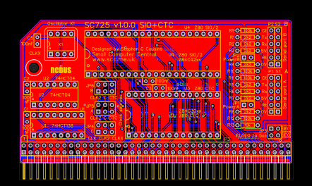 SC725 v1.0 SIO and CTC for RCBus - OSHWLab